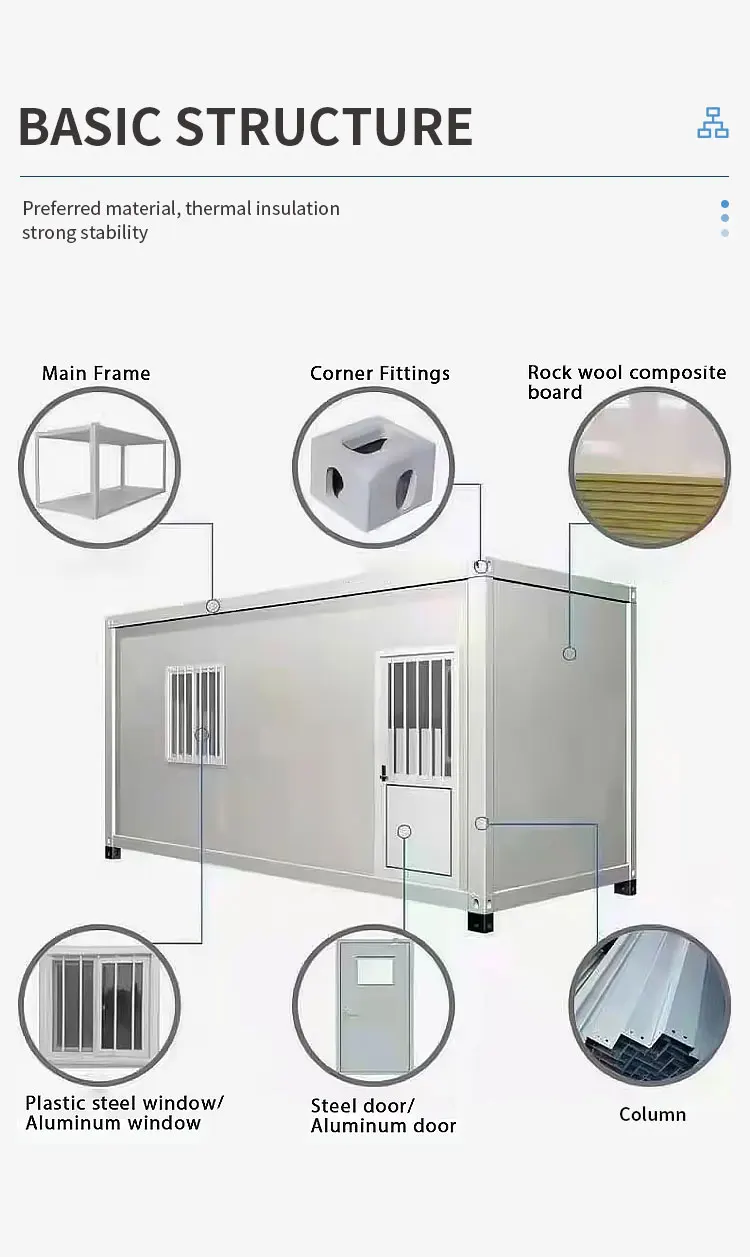 20ft 40ft Ready Prefab Containers Detachable Container Office Prefab ...