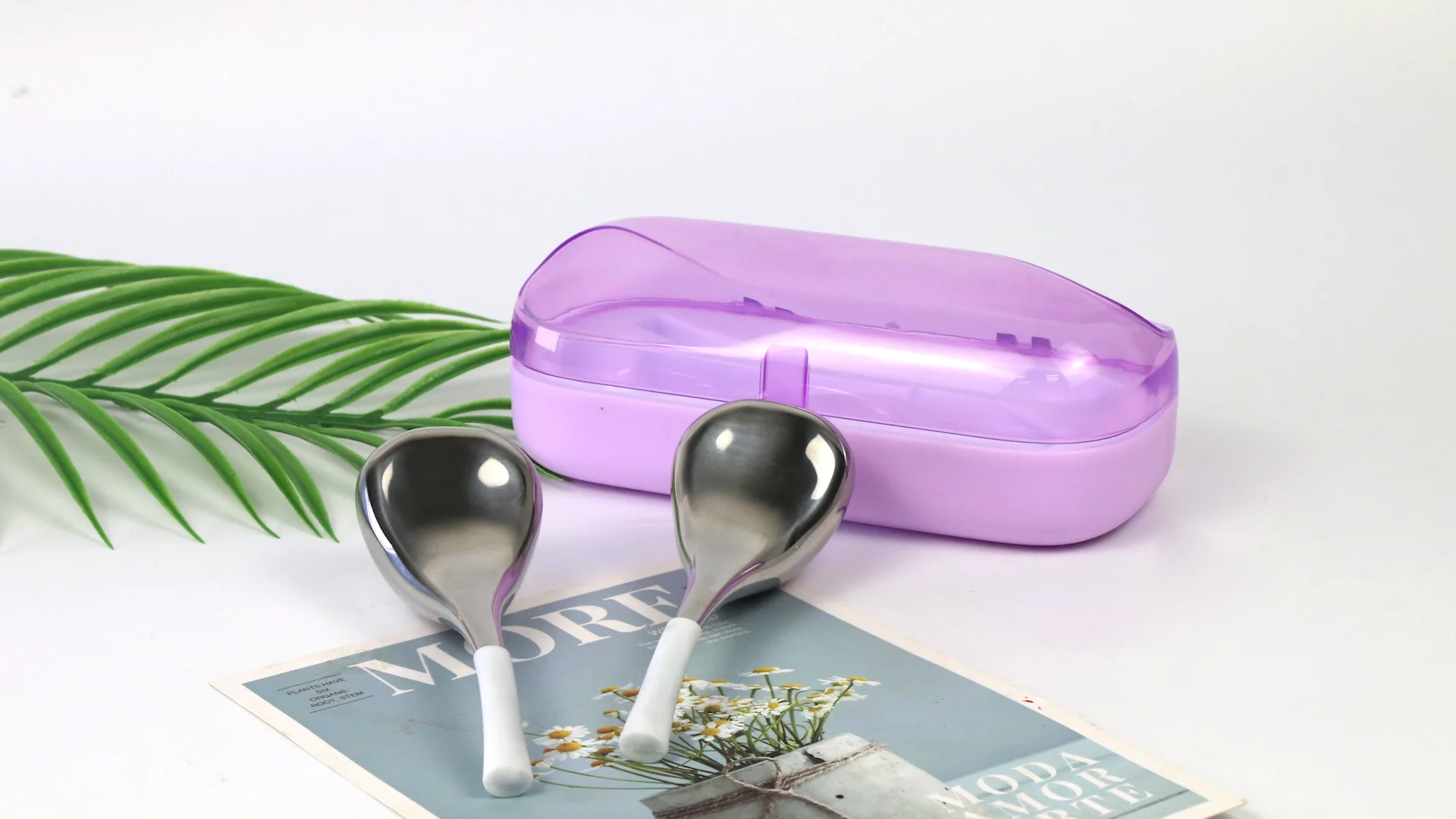 Facial Skin Care Beauty Cold Massage Tool Stainless Steel Massage Ice ...