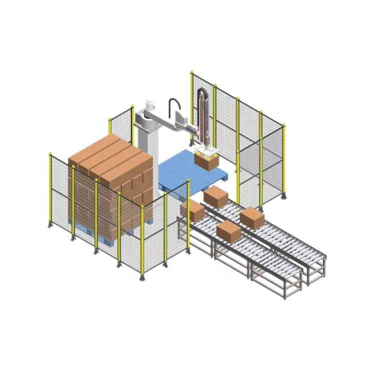 Full Automatic Corrugated Carton Box Palletizing Machine Package On ...