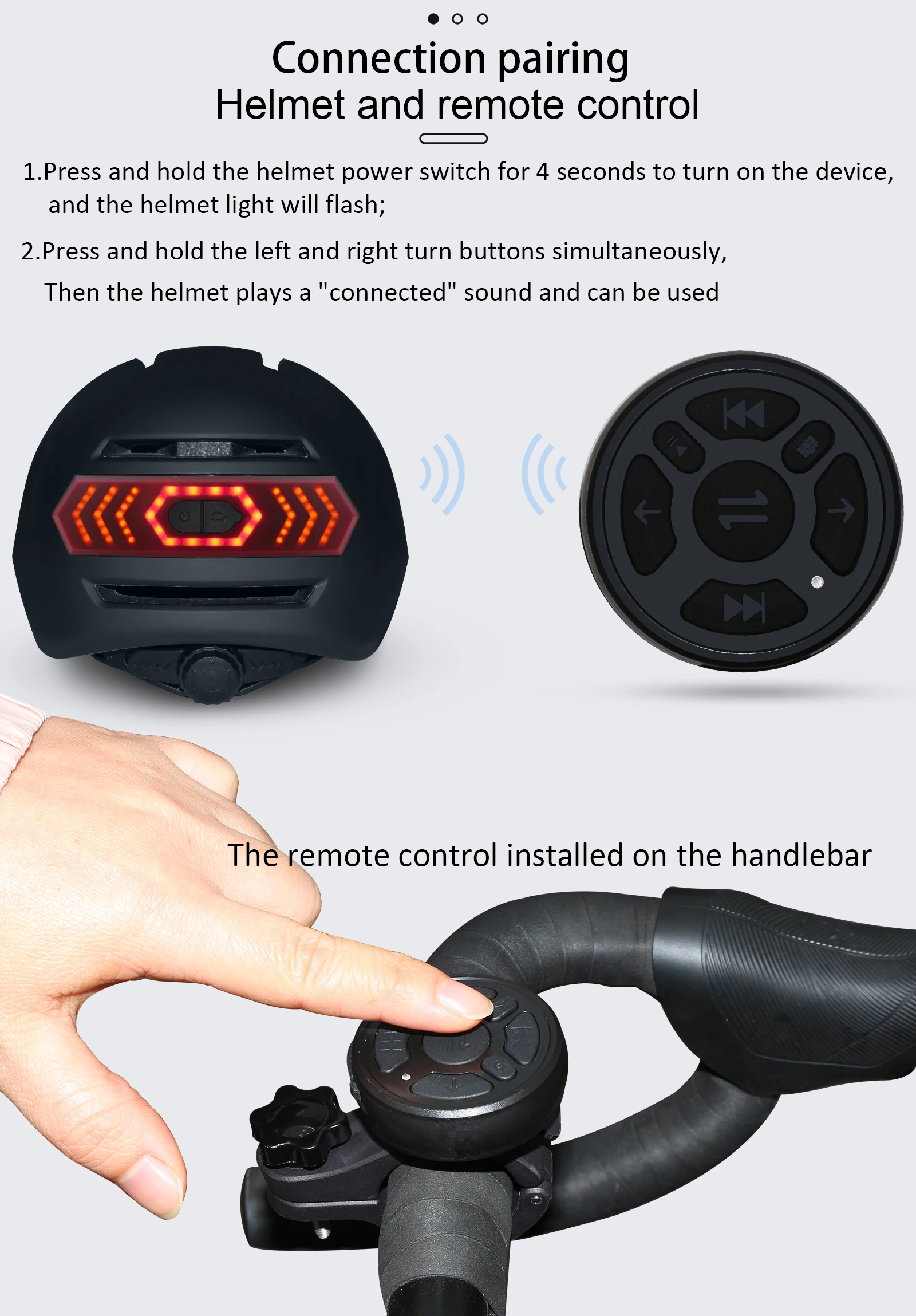 GUDOOK Smart Helmet - AI Voice & Remote Control for Cycling