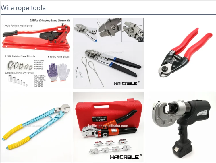 Swaging Tool For Wire Rope Compression Sleeve Hl-800a14 Steel Wire Rope ...