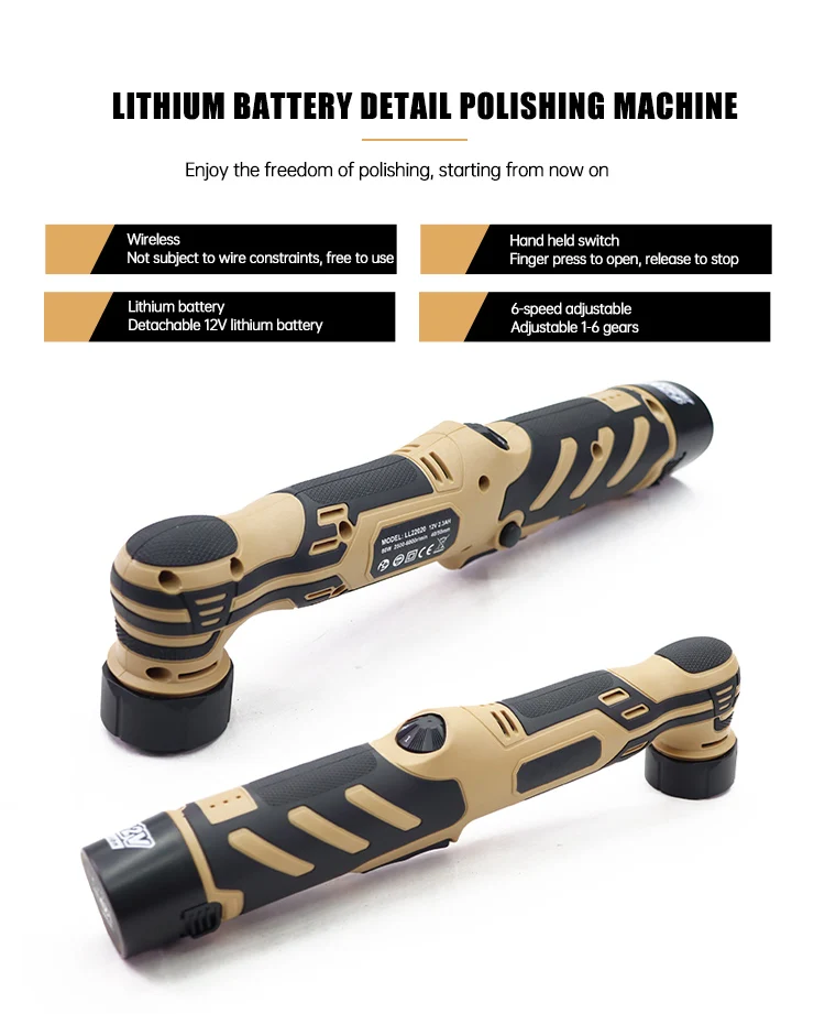 12V Dual Action Rotary Electric Car Polisher - Versatile & Powerful