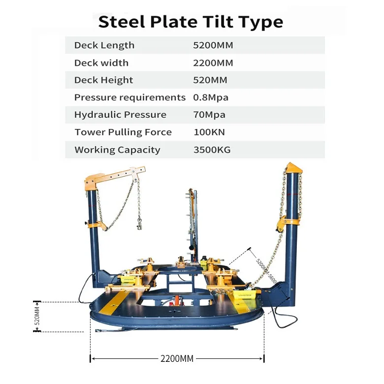 3.5t Car Straighten Chassis Kit Car Repair Bench For Car Repair - Buy ...