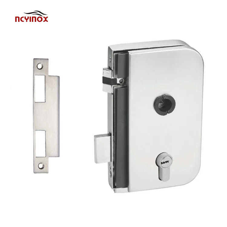 Sliding Glass Door Lock Frameless Glass Door Lock Set Stainless Steel ...