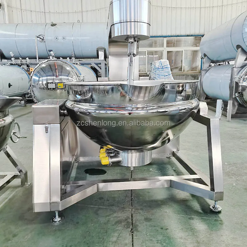Stainless Steel Industrial Electric Heating Cooker And Mixer For Jams ...
