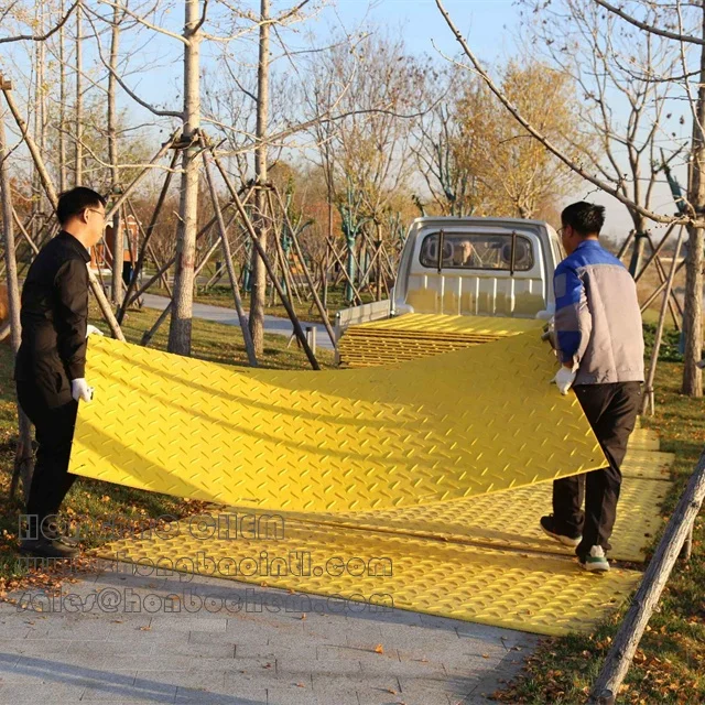 Anti UV temporary ground grounding hdpe mat protection road mats| Alibaba.com