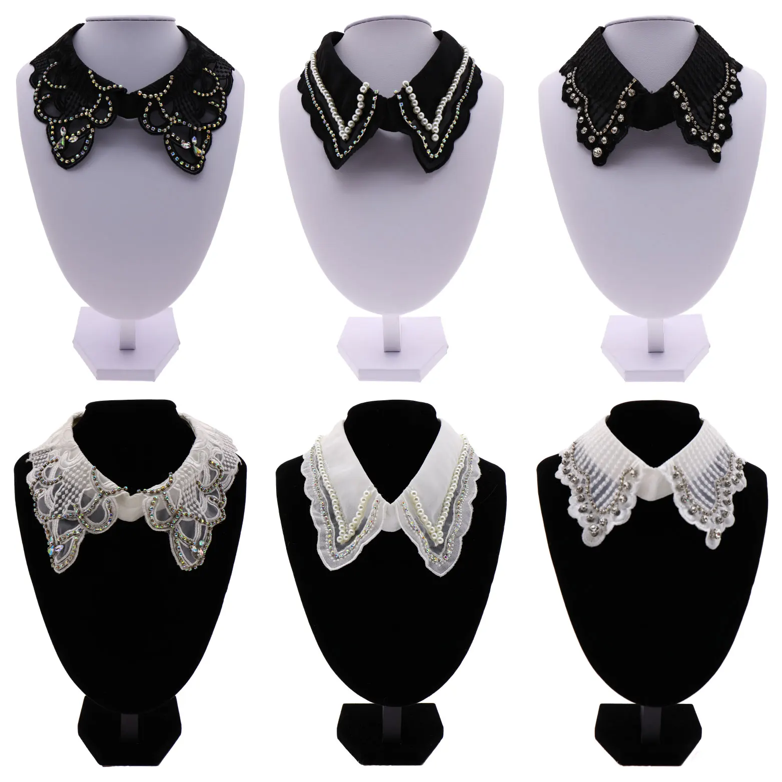 Fashion Neck Collar Design Sweater Decoration Handmade Detachable Women ...