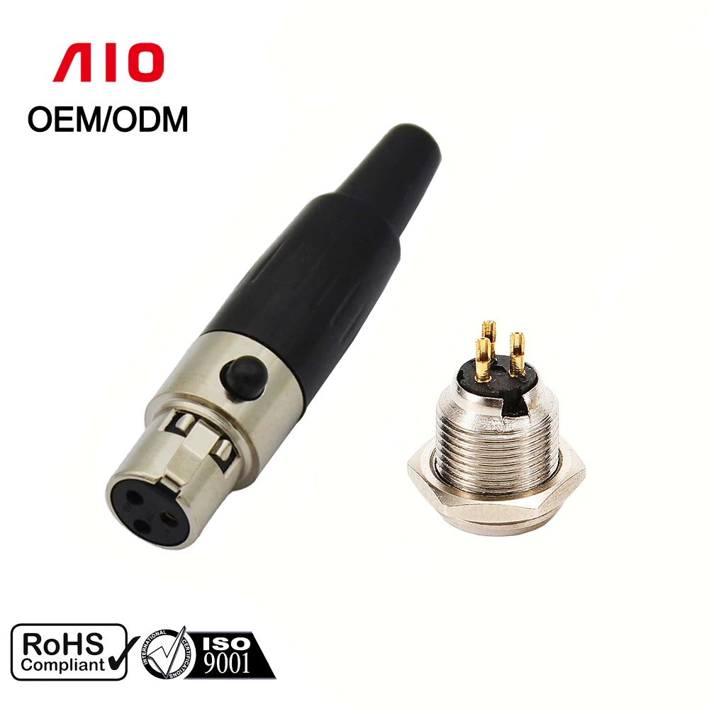 3 Pin Mini XLR Connector - Audio Microphone Adapters