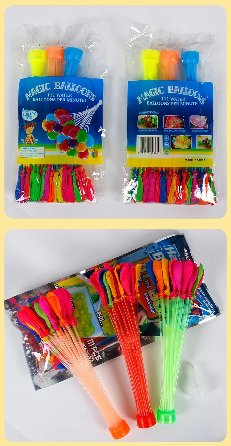Self Sealing Water Balloons Bunch Quick Rapid Fill Magic Water Balloon ...