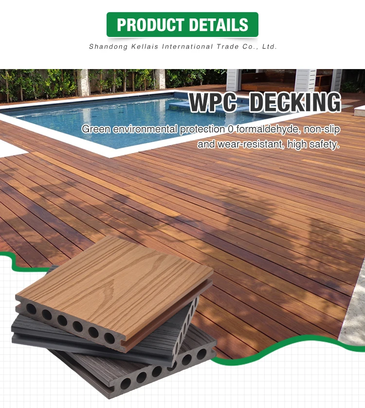 2024 Wpc Plastic Composite Panel Swimming Pool Decking Outdoor Flooring ...