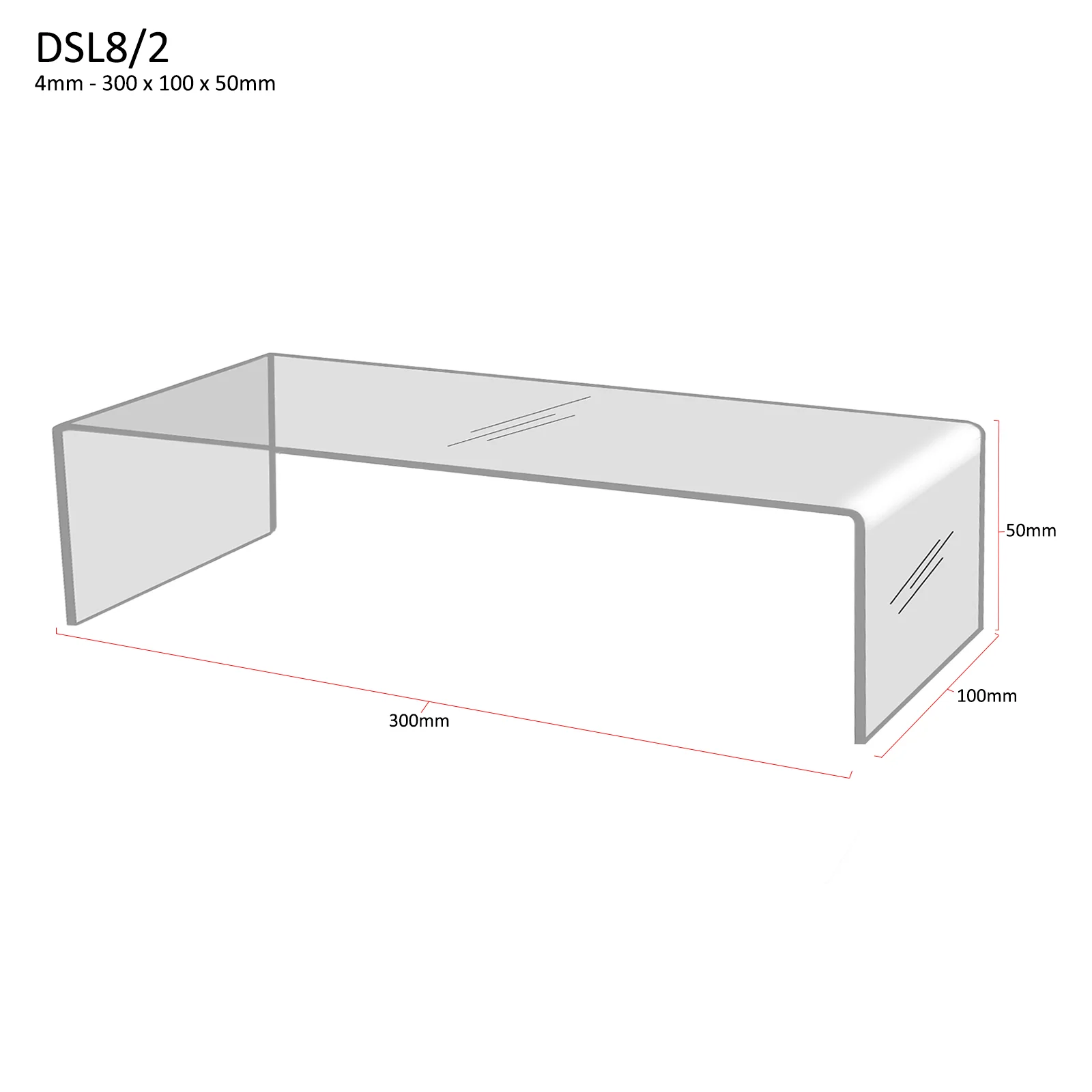Bespoke clear Acrylic Display Plinth Stand for Crafts Collectibles ...