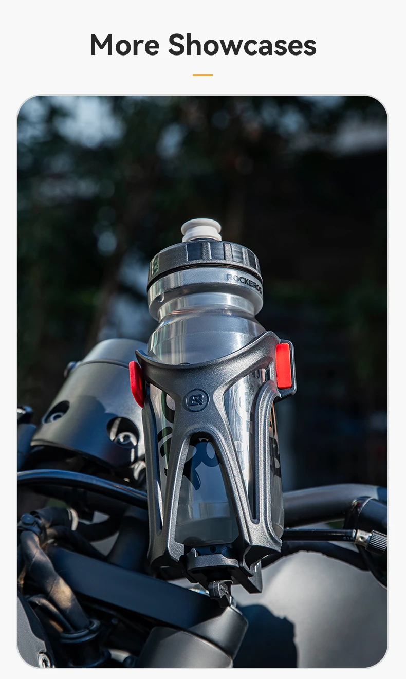 ROCKBROS Detachable Motorcycle Kettle Rack - Durable & Adjustable