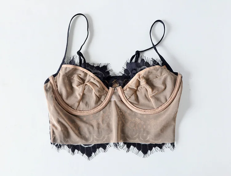 2024 New Lace Underwire Sexy Underwear Big Backless Ultra Thin ...