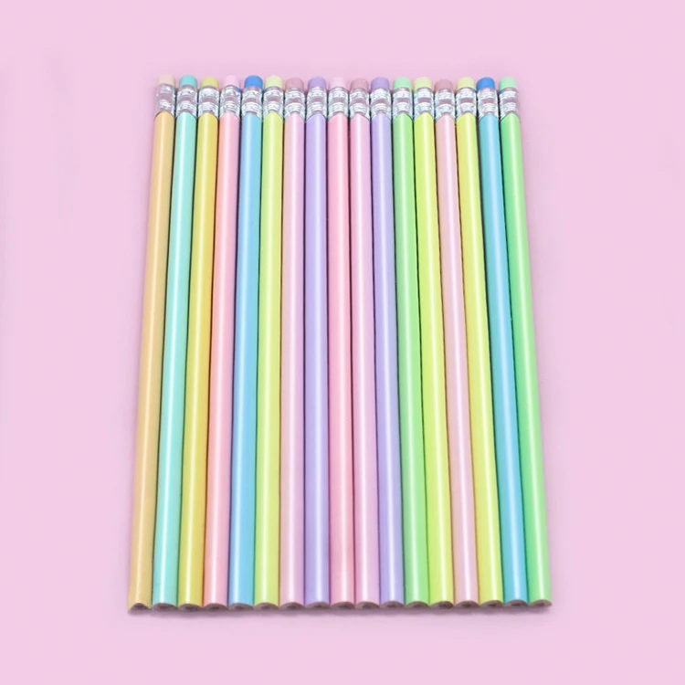 Macaron HB Pencils, Soften Wood, Easy to Write 7.5 Inch Pencil for ...