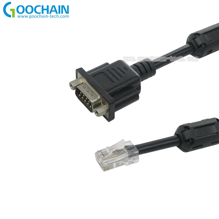 Rs232 Serial Db9 Male To Rj45 Male Console Cable - Buy Db9 To Rj45 8p8c ...