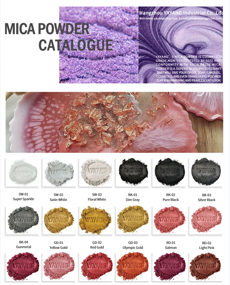 Wholesale Natural Colored Mica Powder Pigment for Crafts