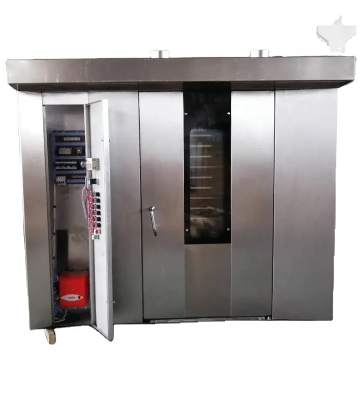 Gas Electric Rotary Furnace Rotary Oven For Bread With 32 Trays ...
