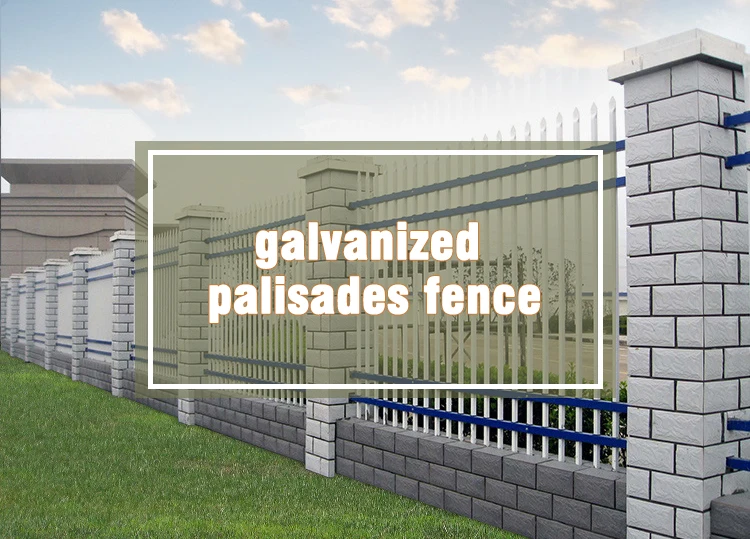 Wrought Iron Steel Fence with Zinc Panel - Durable & Stylish