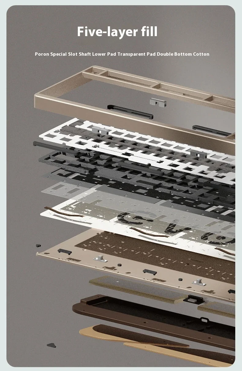 TICKTYPE EVO80 Wired Mechanical Keyboard Kit 80%80 Keys RGB Backlight LED Neo Switch Rapid ...