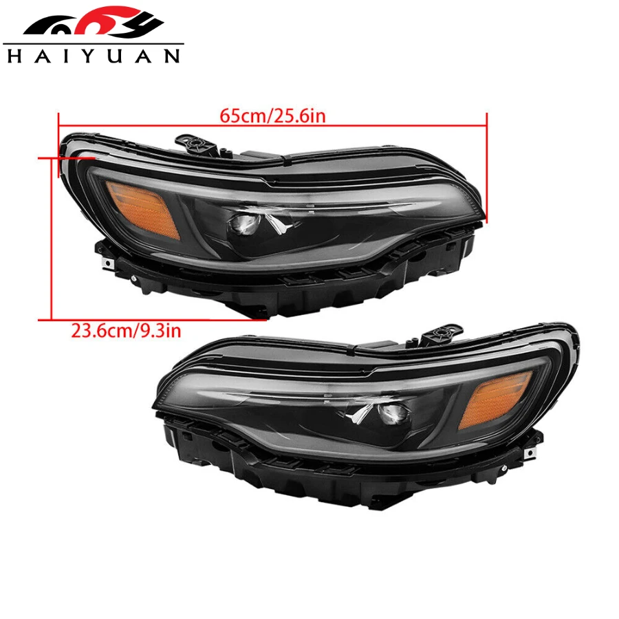 2019-2022 Jeep Cherokee LED Headlight Assembly - Black Side