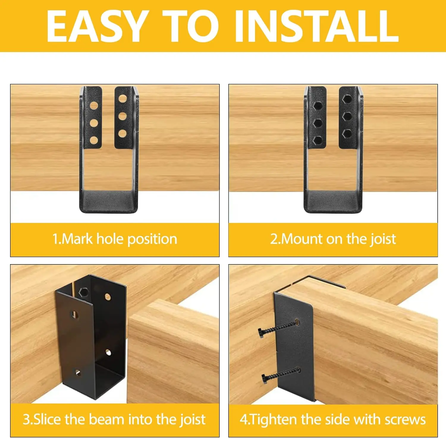 Concealed Joist Hangers - Durable Steel Brackets