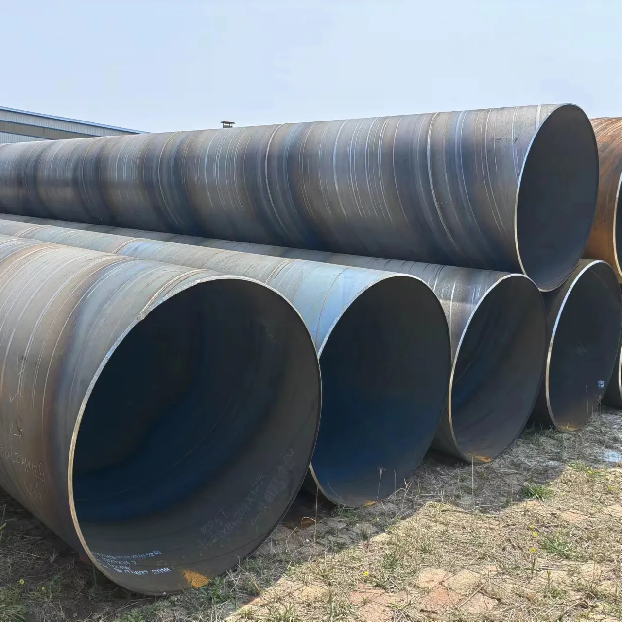 Factory Supply 219mm--1420mm Large Diameter Q235b Steel Pipe Spiral Welded Pipe Ssaw Steel Tube ...