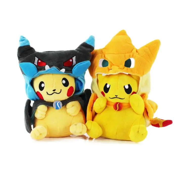 Wholesale Fire Breathing Dragon Pikachu Drag Coat Doll