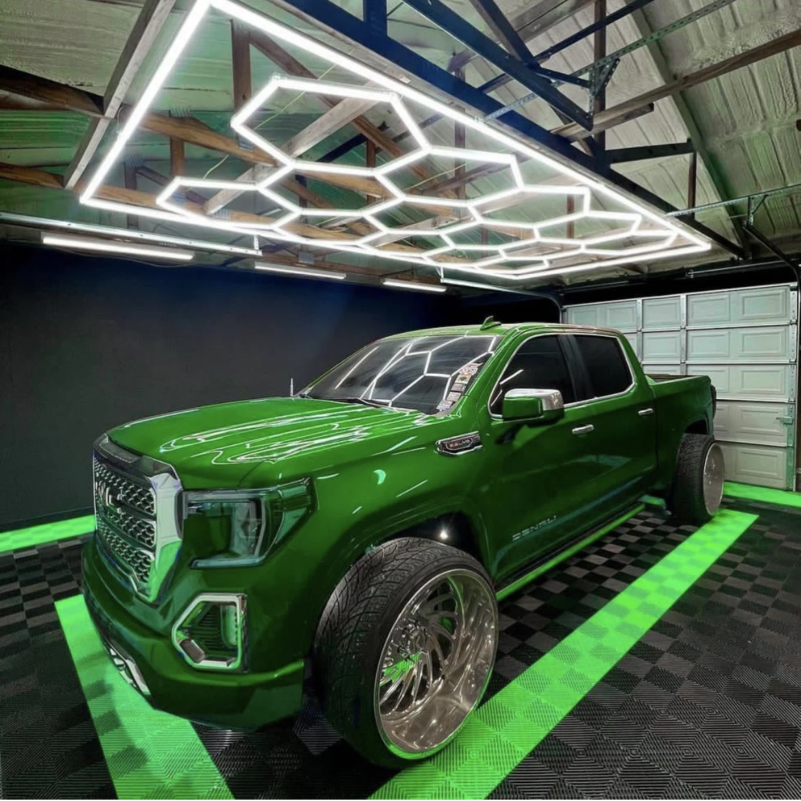 Hexagonal Led Ceiling Light Tubes 6500k Cold/warm White 110v-240v ...