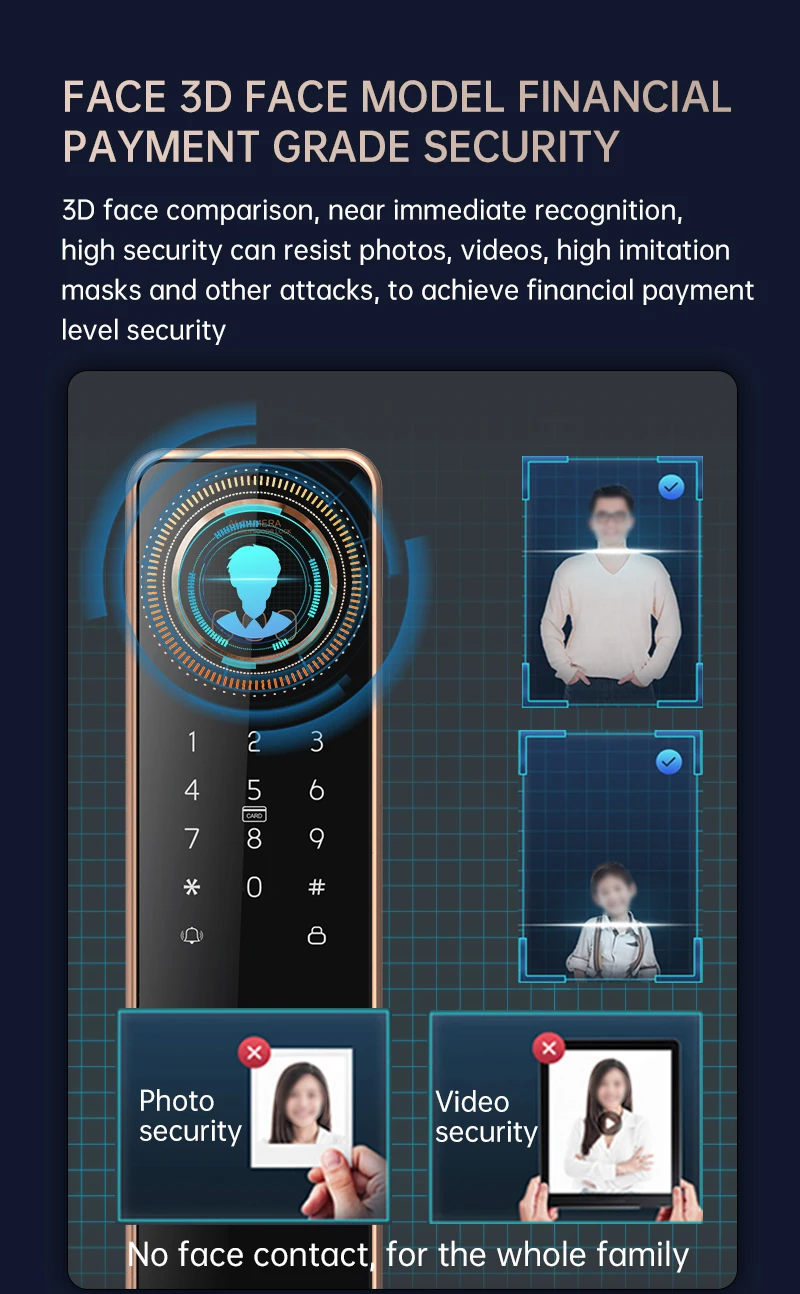 Locstar 3D Face ID Smart Lock - Secure Your Home & Office