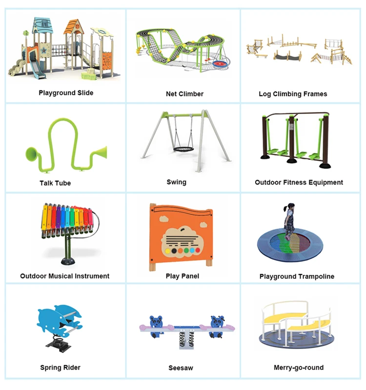 Flyfun Commercial Playground Objects with Slide Climbing System and ...