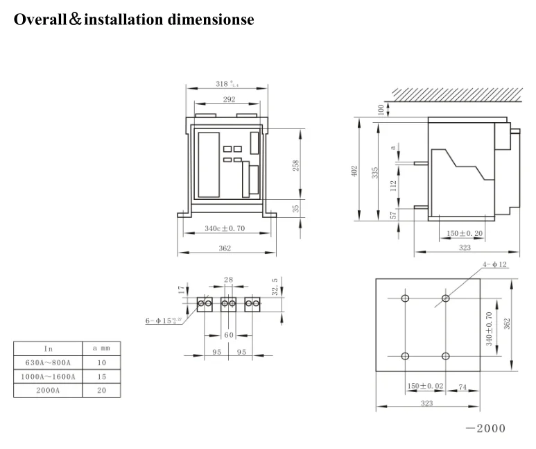 400a/630a/800a 3p/4p Drawer Type Frame Circuit Breaker - Buy Drawer Acb ...