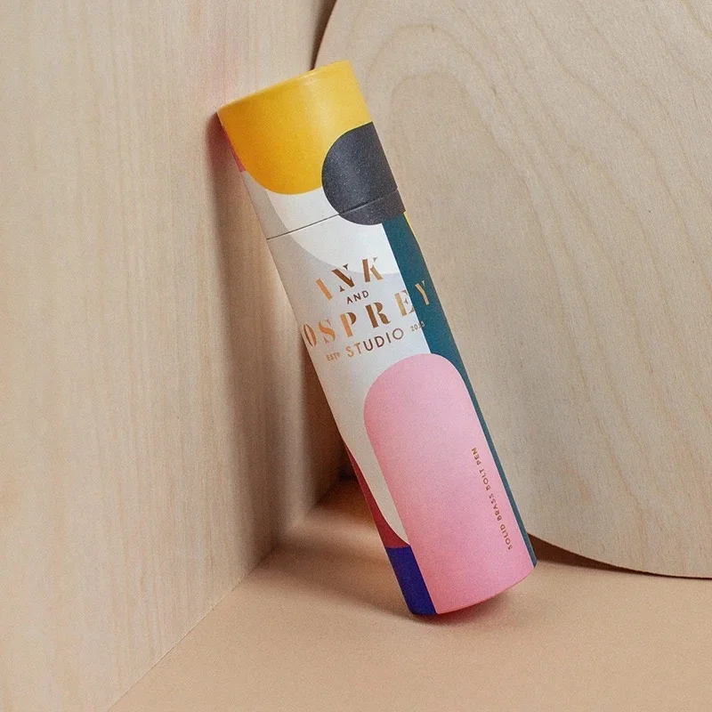 Wholesale Paper Round Box Private Label Cosmetic Jars Puff Bottle Make ...