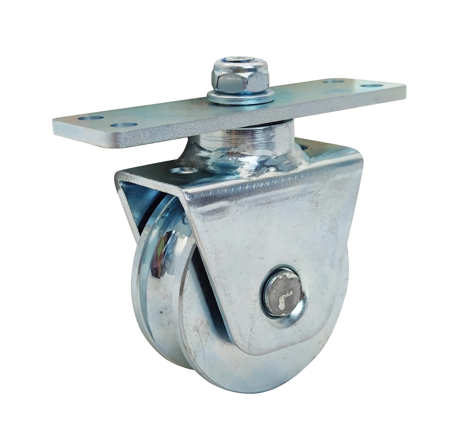 Rotating Gate Wheel Swivel Door Caster U Groove Trolley - Buy Steel ...