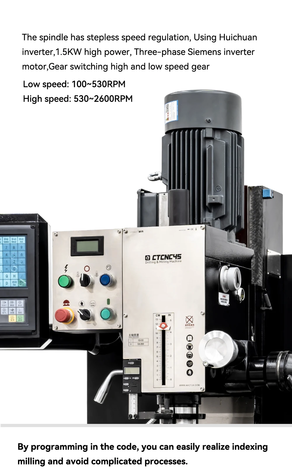 7045 Mini CNC Metal Mill Drill Machine Large Worktable School Factory ...