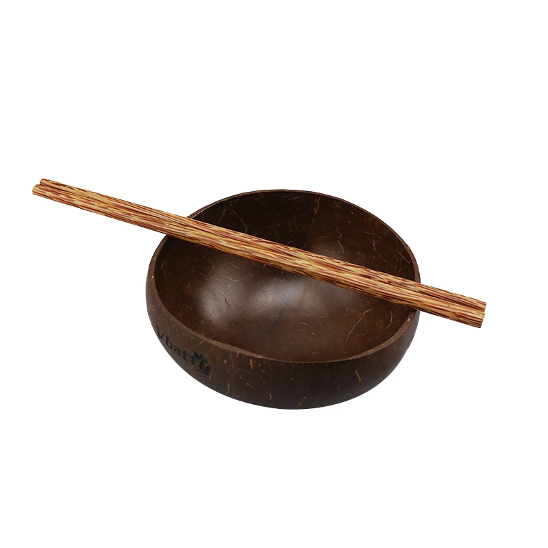 100% Nature Eco Friendly Salad Bowl Thailand Coconut Shell Soup Bowl ...