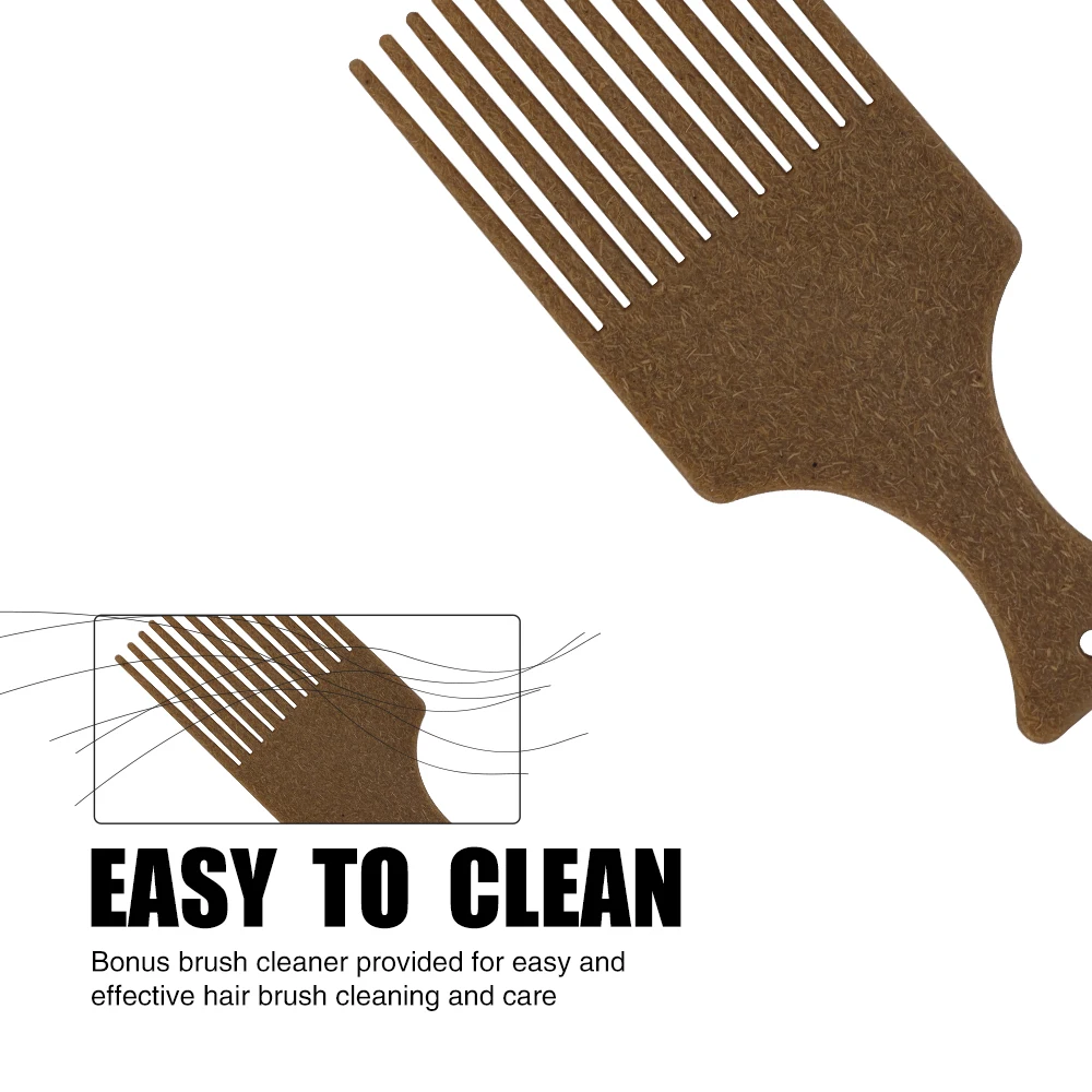 Custom Coconut Plant Fiber Biodegradable Afro Hair Pick Comb - Buy ...