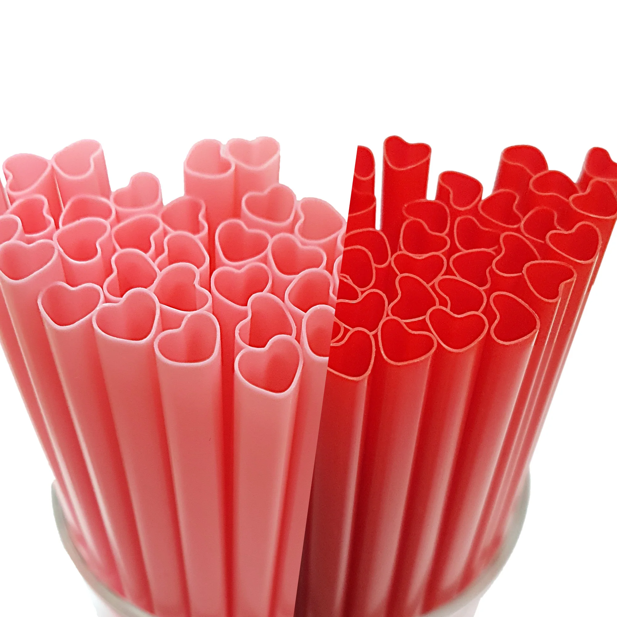 Heart Shaped Pink Straws - Sustainable Drinking Solutions