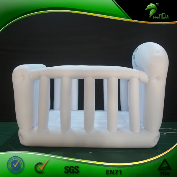 Custom Logo LED Lighting Portable Inflatable Baby Crib