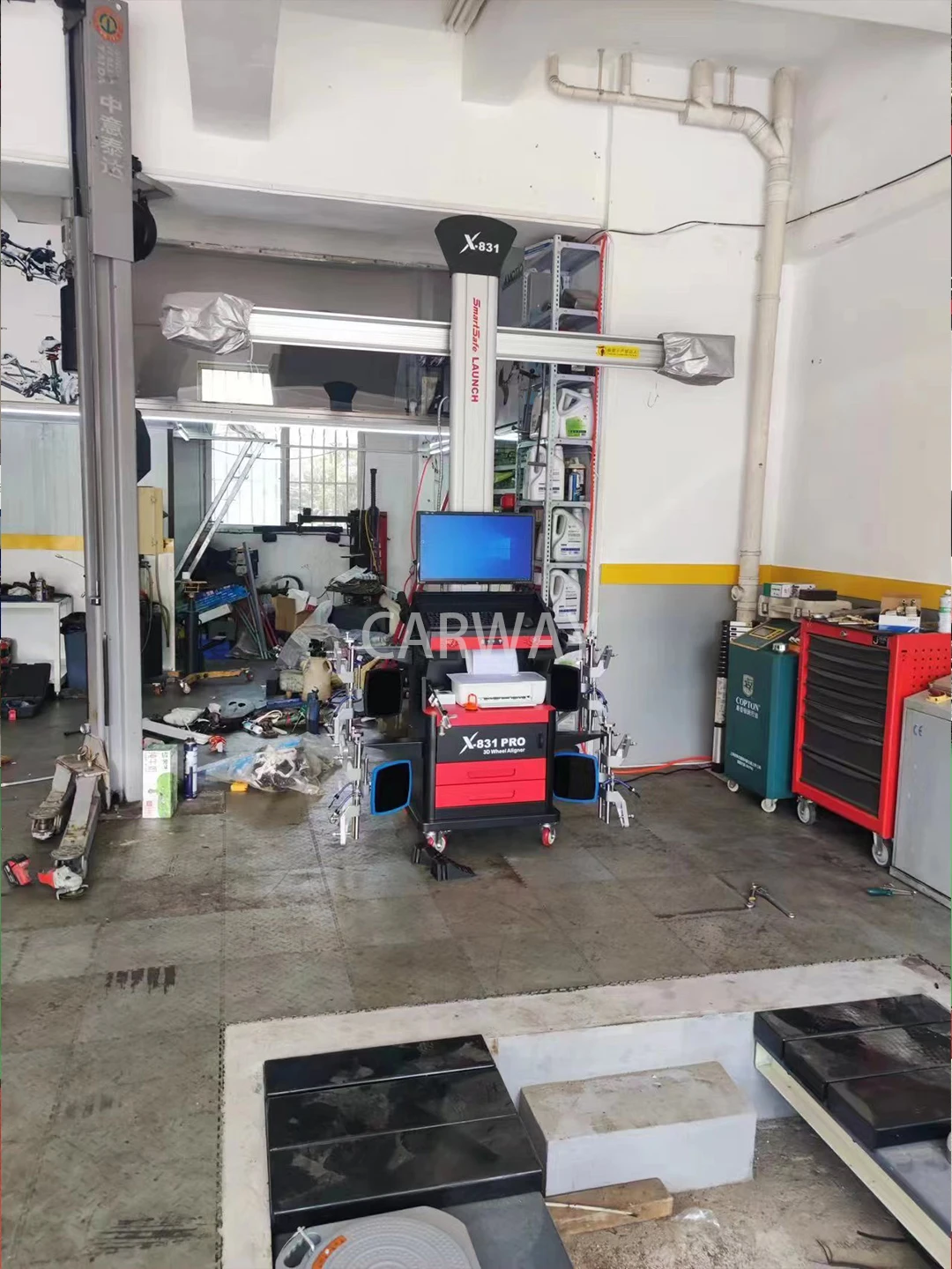 LAUNCH 3D Four Wheel Aligner X831 PRO 5G Computer Camera Beam Automatic ...