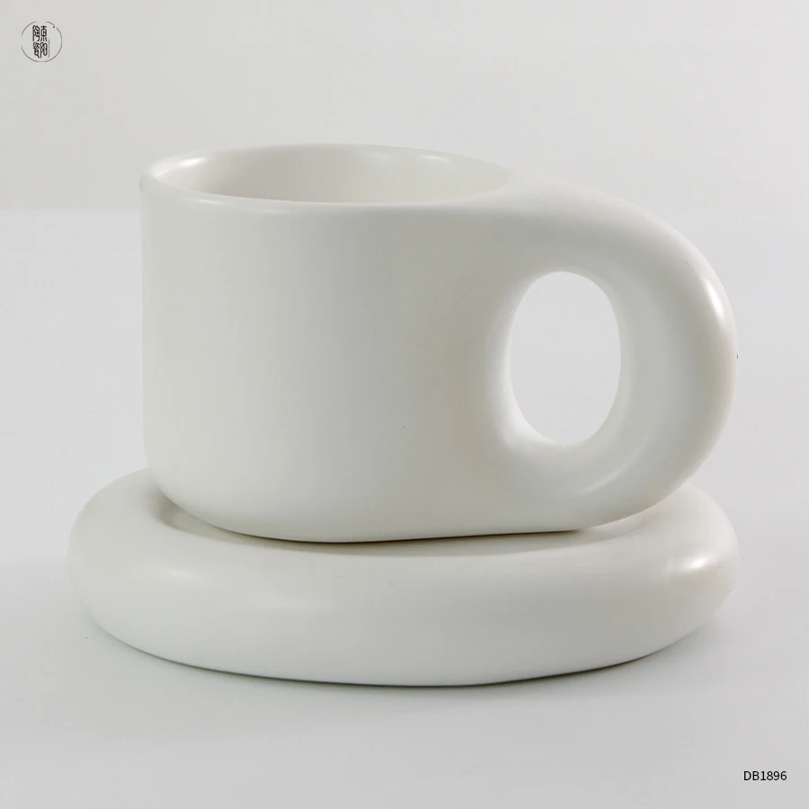 Fat Belly Nordic Cute Coffee Ceramic Chubby Mug Cup