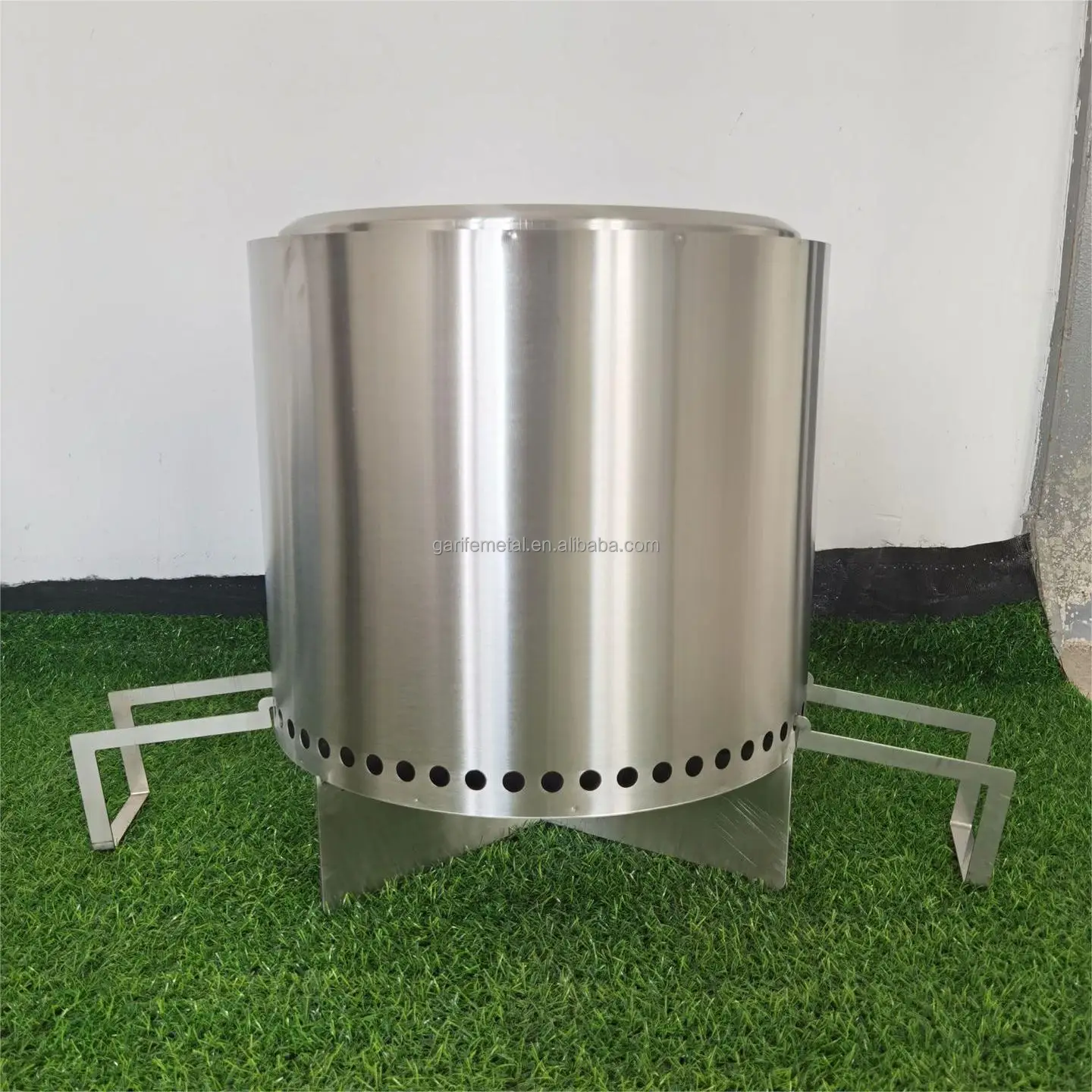 19inch Smokeless Fire Pit 304 Stainless Steel Firepit Outdoor Steel ...