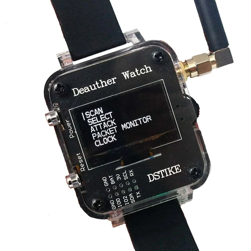 DSTIKE Deauther Watch V3S IoT Security IoT Test Watch Hacker Creation ...