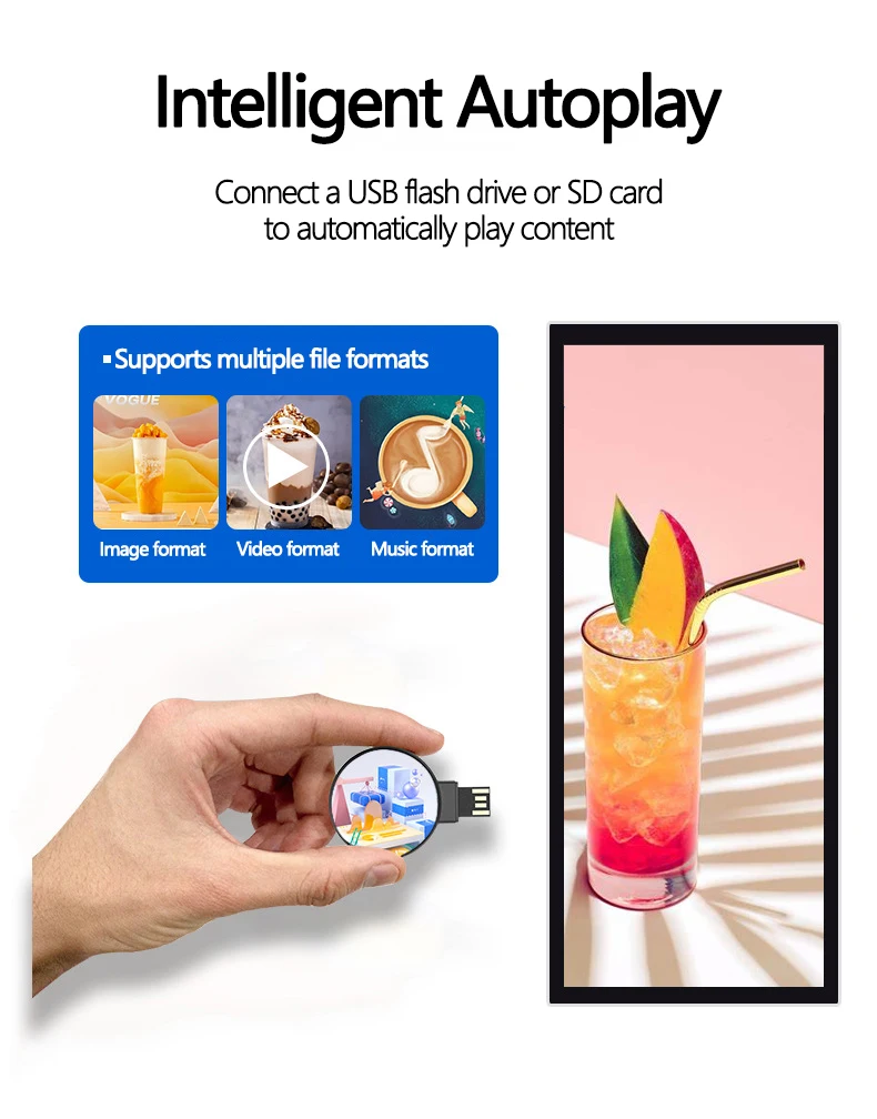 65 Inch Floor Stand Digital Signage - Ikinor Advertising Player