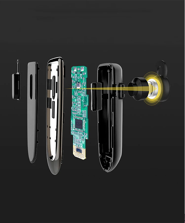 GlobalCrown YYK-530 Bluetooth5.1防水ワイヤレスハンギングイヤフックスポーツミュージックイヤホン ...