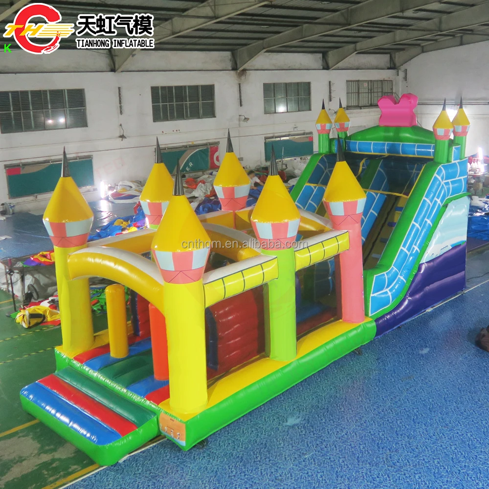 10x4x5mh Cartoon Theme Inflatable Slide Bouncer Playground Bounce House ...