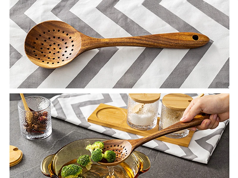 Reusable Wood Kitchen Gadgets For Home Cooking Acacia Baking Utensils ...