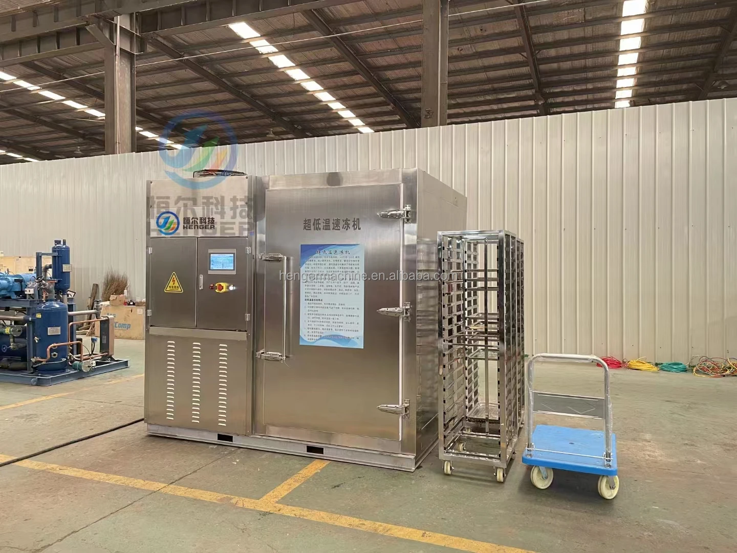 Single Spiral Type Iqf Quick Freezing Tunnels Blast Freezer /iqf Spiral ...