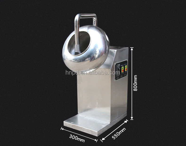 Snack Coater Sugar Candy Chocolate Coating Machine PD-1000