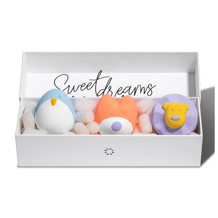 Forest Animals Donut Christmas Kids Bath Salt Ball Packaging Bath Bombs ...