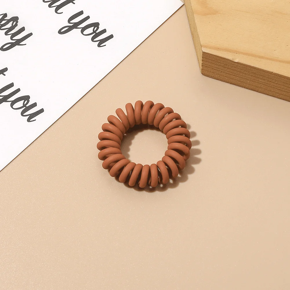Wholesale Korean Design Warm Color Matte Telephone Wire Hair Band ...